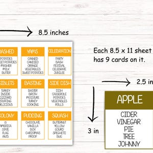 Thanksgiving Taboo Family Game, Thanksgiving Game Cards, Family ...