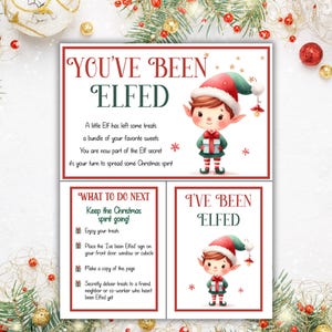 You've Been Elfed, Elf Kit Printable, We've Been Elfed, Elf Your ...