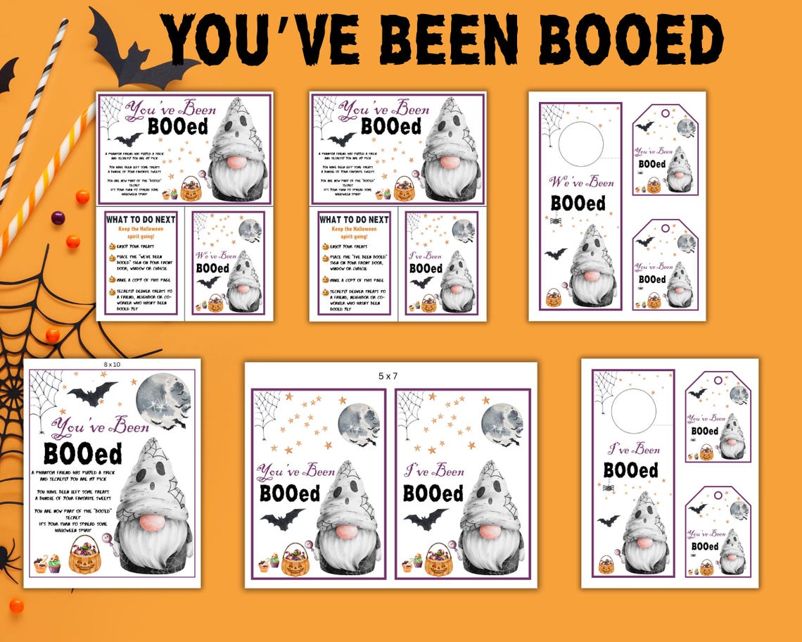 You've Been Booed Kit, Halloween Boo Basket, Boo Basket Tag, Boo Box ...