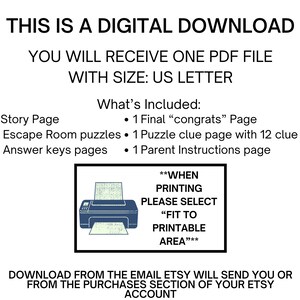 Escape Room for Kids, Printable Escape Room Kit, Wilderness Camp Escape ...