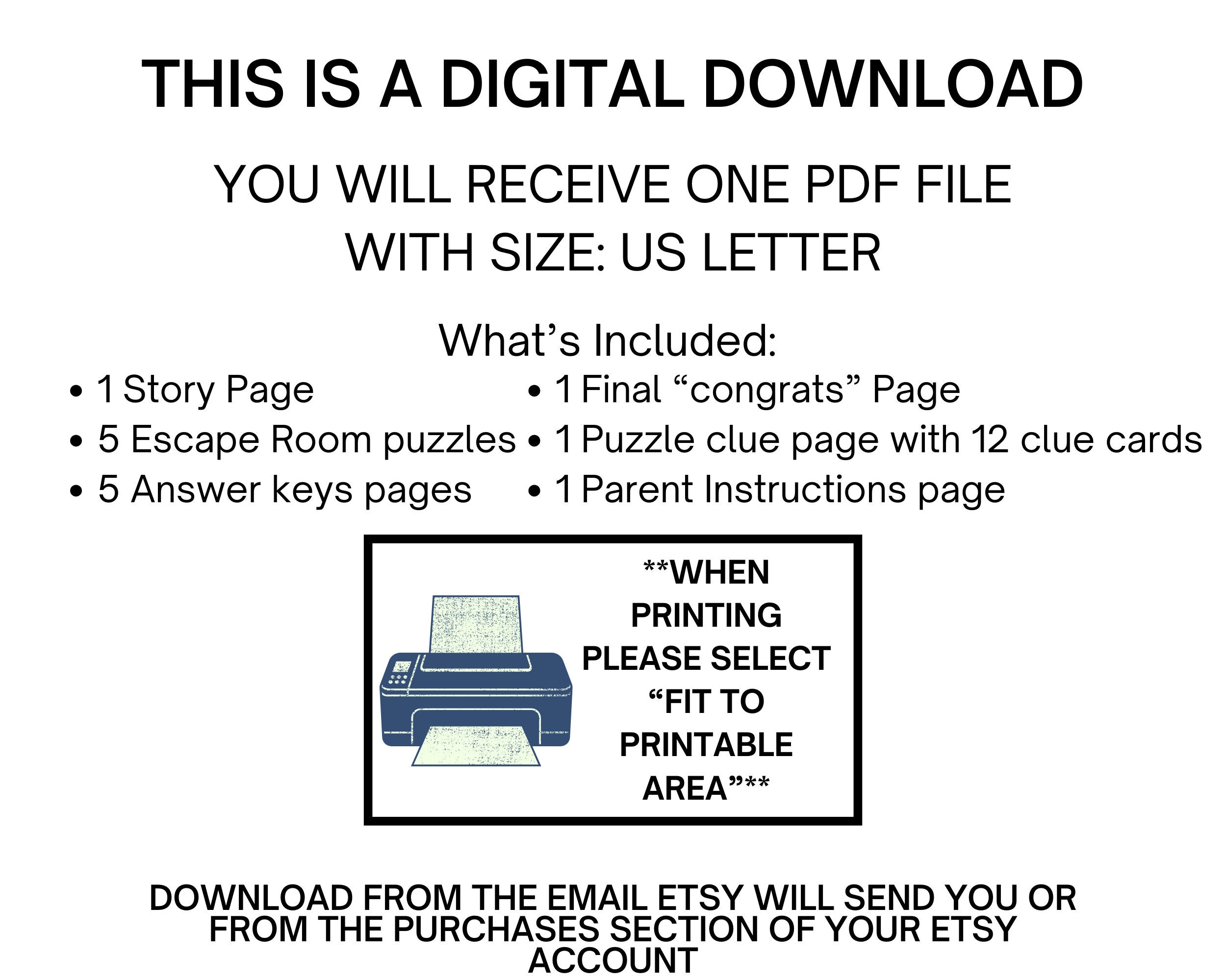 Escape Room for Kids, Printable Escape Room Kit, Wilderness Camp Escape ...