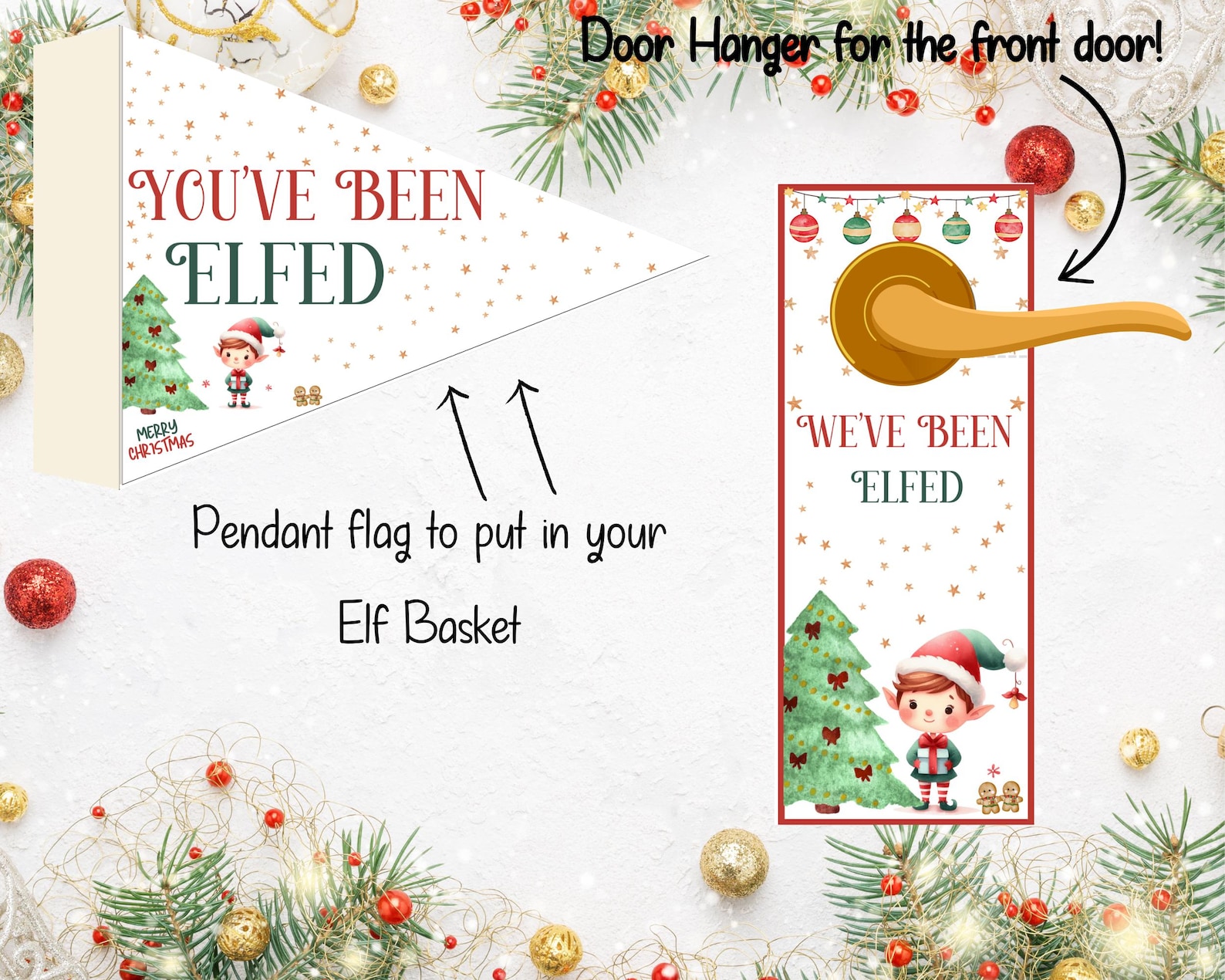 You've Been Elfed, Elf Kit Printable, We've Been Elfed, Elf Your ...