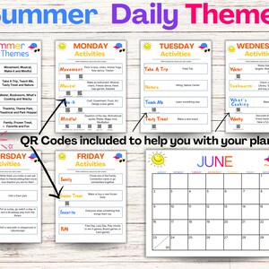 Summer Camp at Home, Summer Planner, Kids Summer Schedule, Summer ...