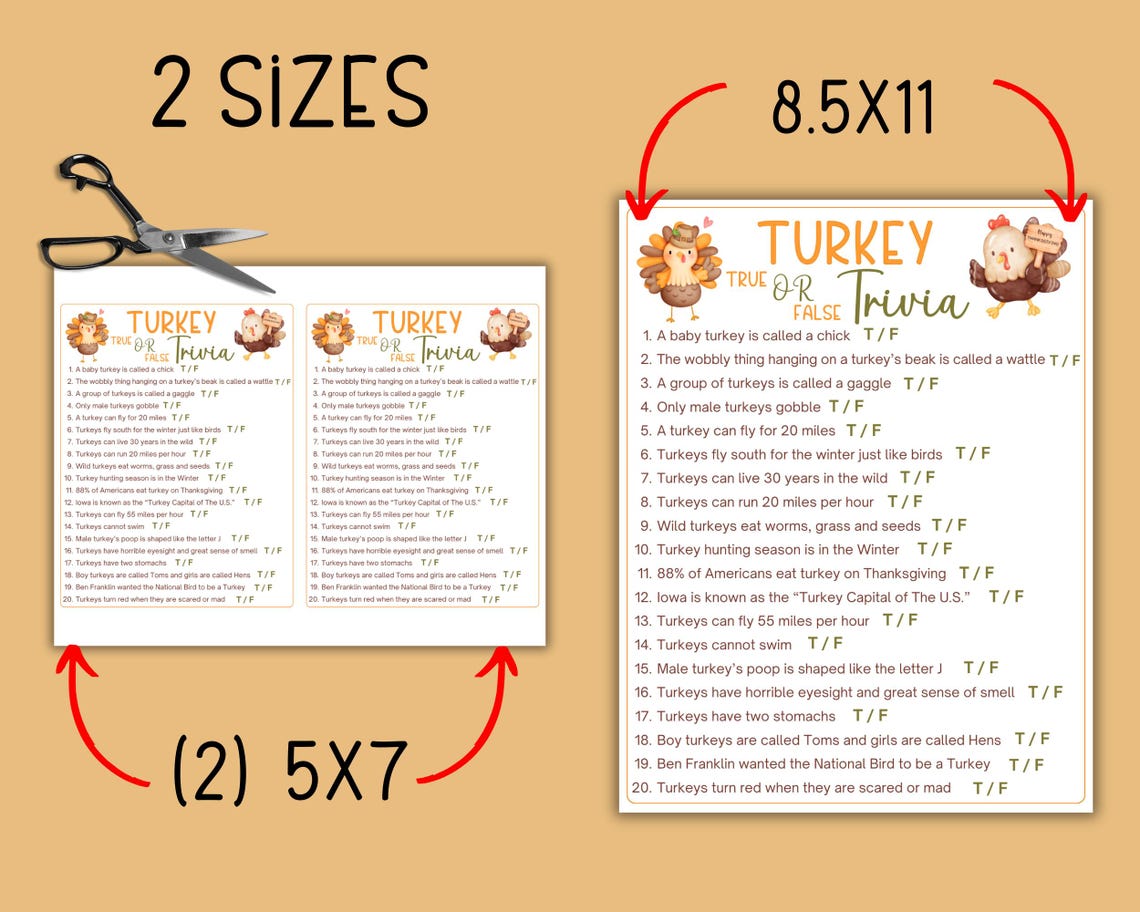 Turkey Trivia, Thanksgiving Trivia Game, Classroom Games, Turkey Quiz ...