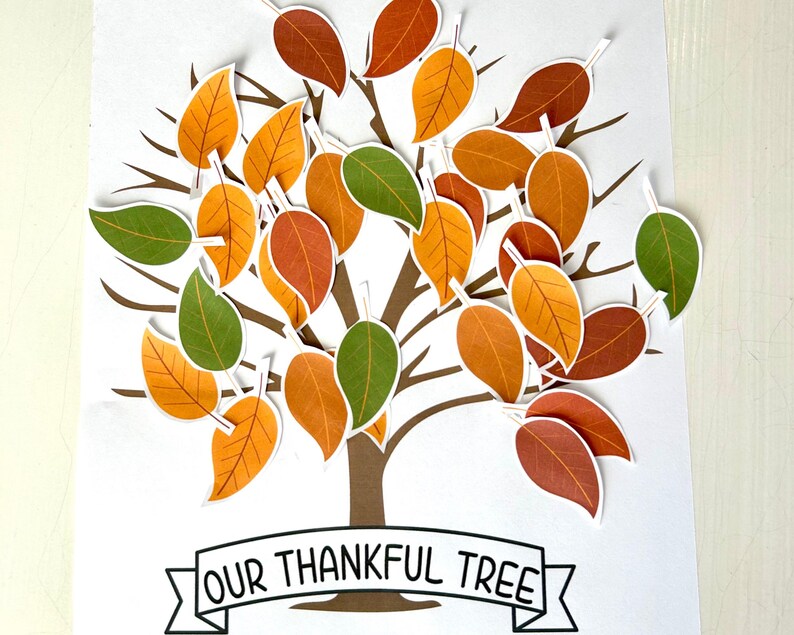 Gratitude Tree Activity, Kids Thanksgiving Activity, Thanksgiving ...