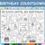 Birthday Countdown for Child Calendar Countdown for Birthday Coloring ...