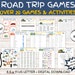 Road Trip Games for Kids, Printable Road Trip Games, Family Road Trip ...