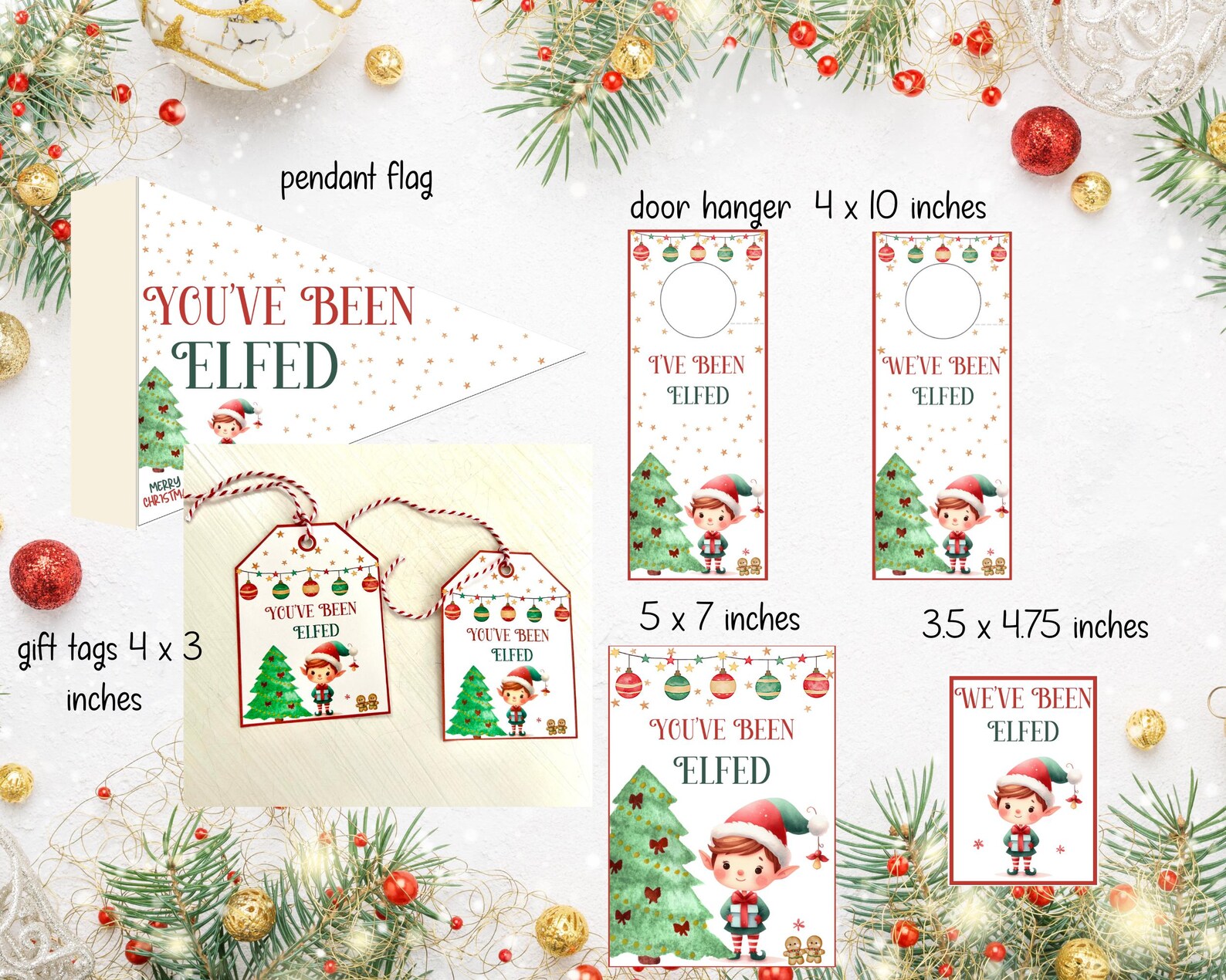 You've Been Elfed, Elf Kit Printable, We've Been Elfed, Elf Your ...