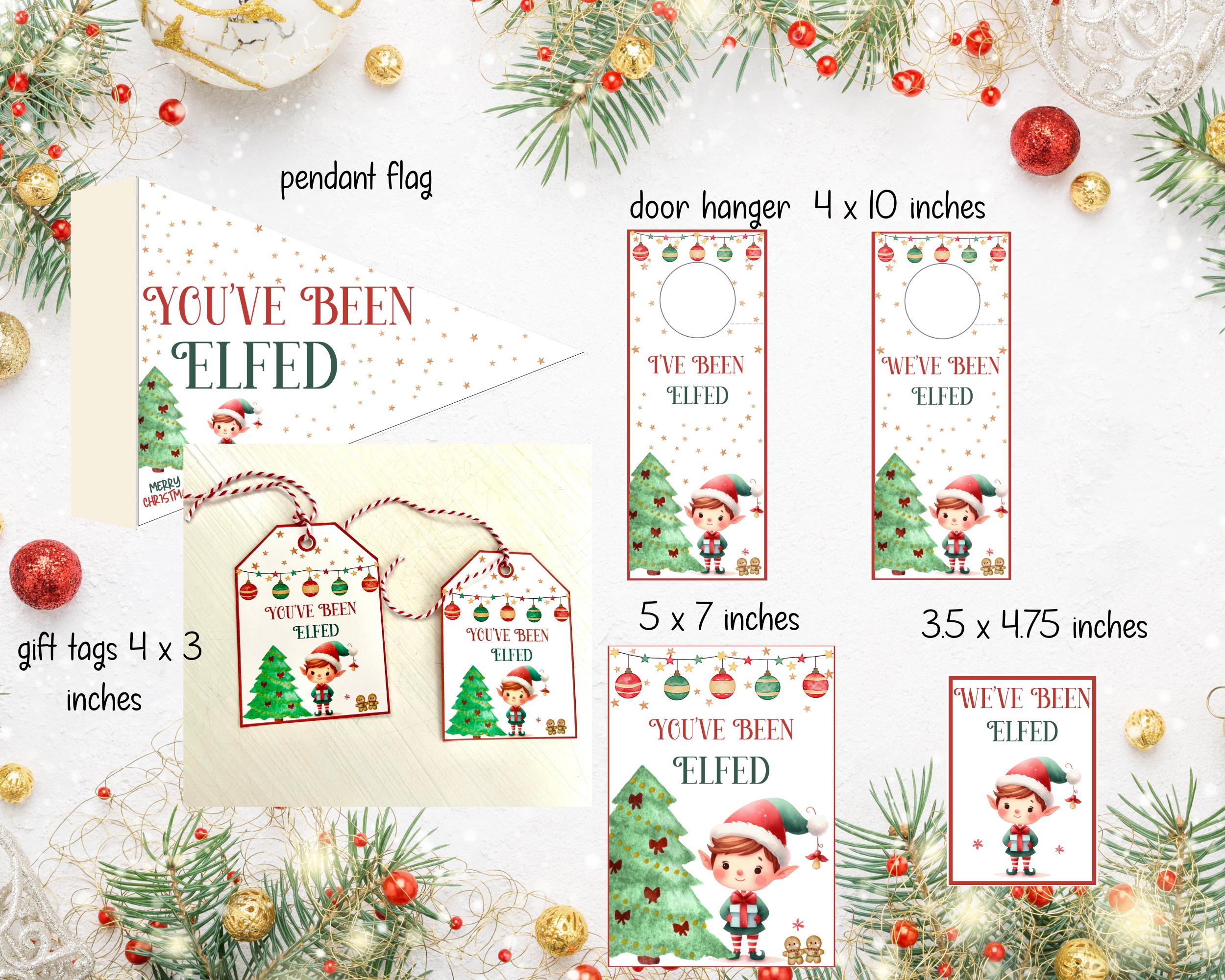 You've Been Elfed, Elf Kit Printable, We've Been Elfed, Elf Your ...