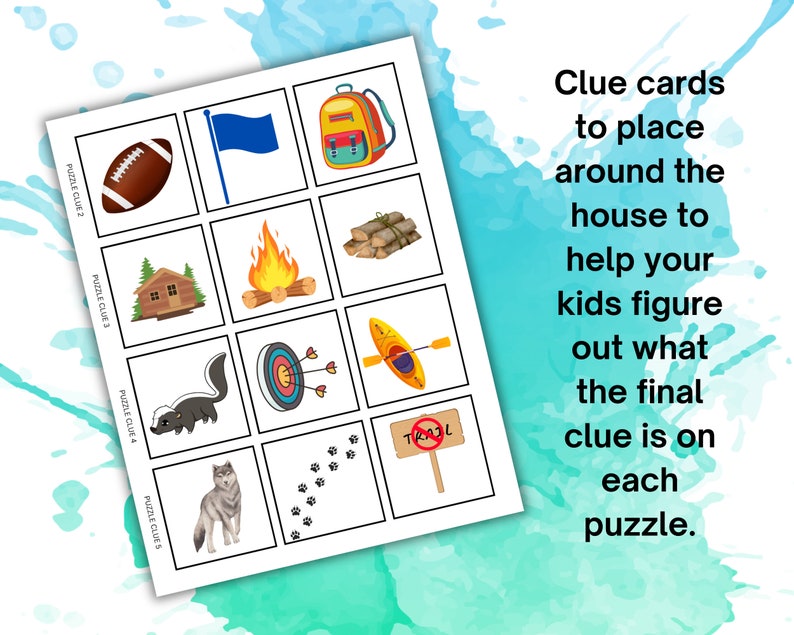 Escape Room for Kids, Printable Escape Room Kit, Wilderness Camp Escape ...