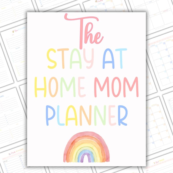 Stay at Home Mom Planner - Etsy