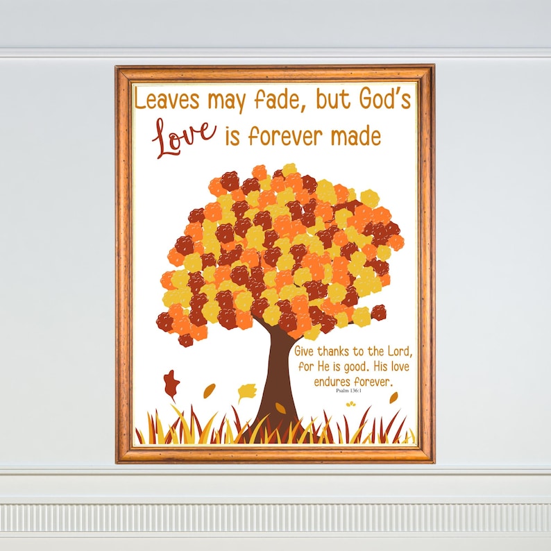 Torn Paper Christian Fall Bible Craft Fall Sunday School Childrens ...