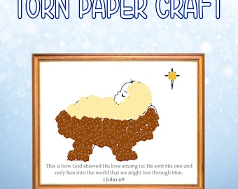 Christmas Bible Craft for Sunday School. Tissue Paper Christian ...