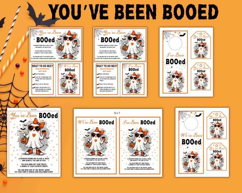 You've Been Booed Kit, Halloween Boo Basket, Boo Basket Tag, Boo Box ...