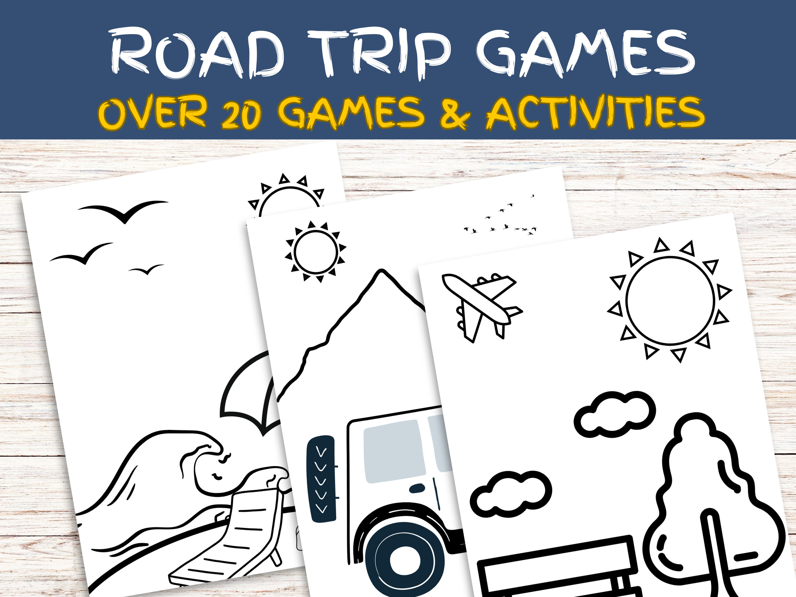 Road Trip Games for Kids, Printable Road Trip Games, Family Road Trip ...