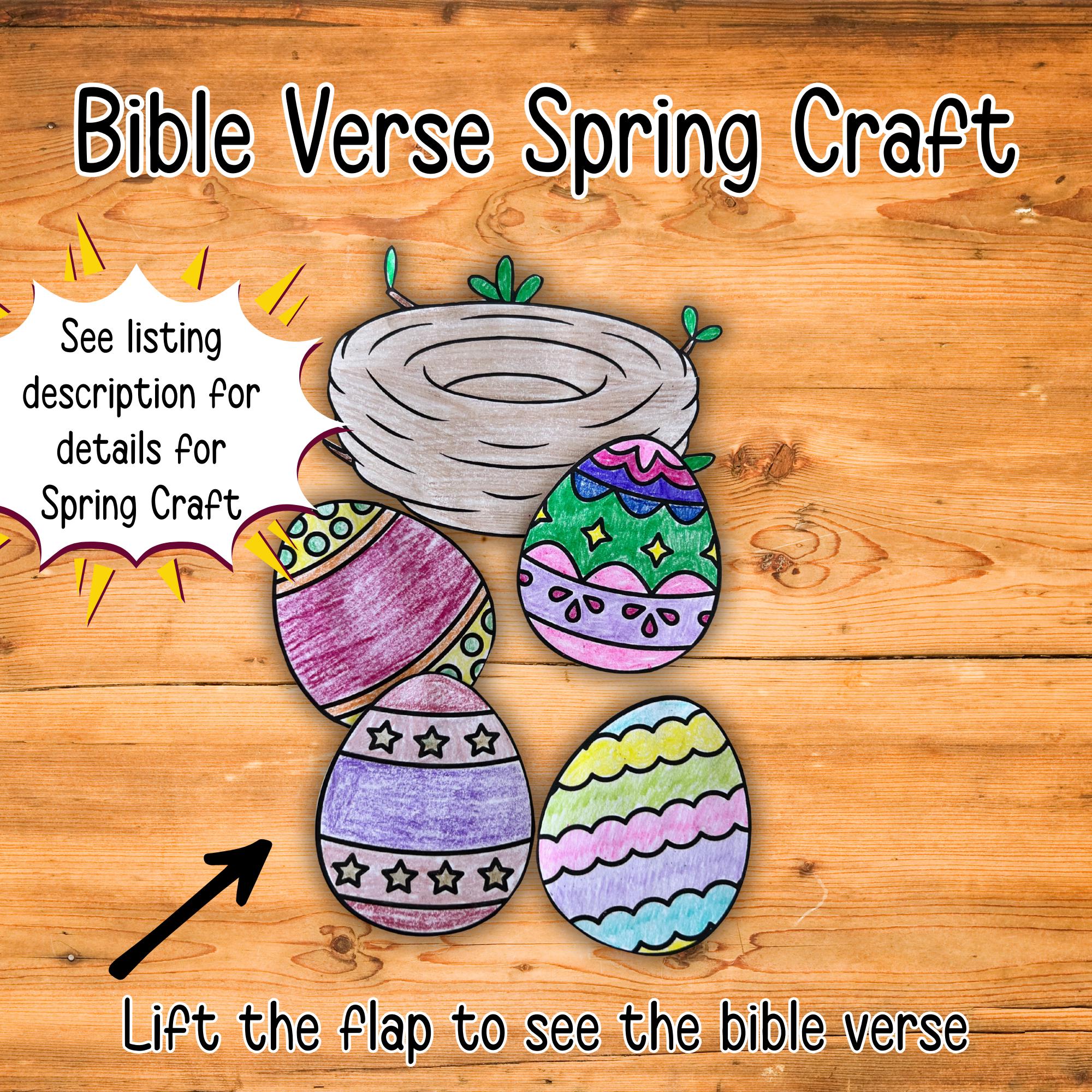 He is Risen Sunday School Craft Bible Verse Christian Coloring Easter ...
