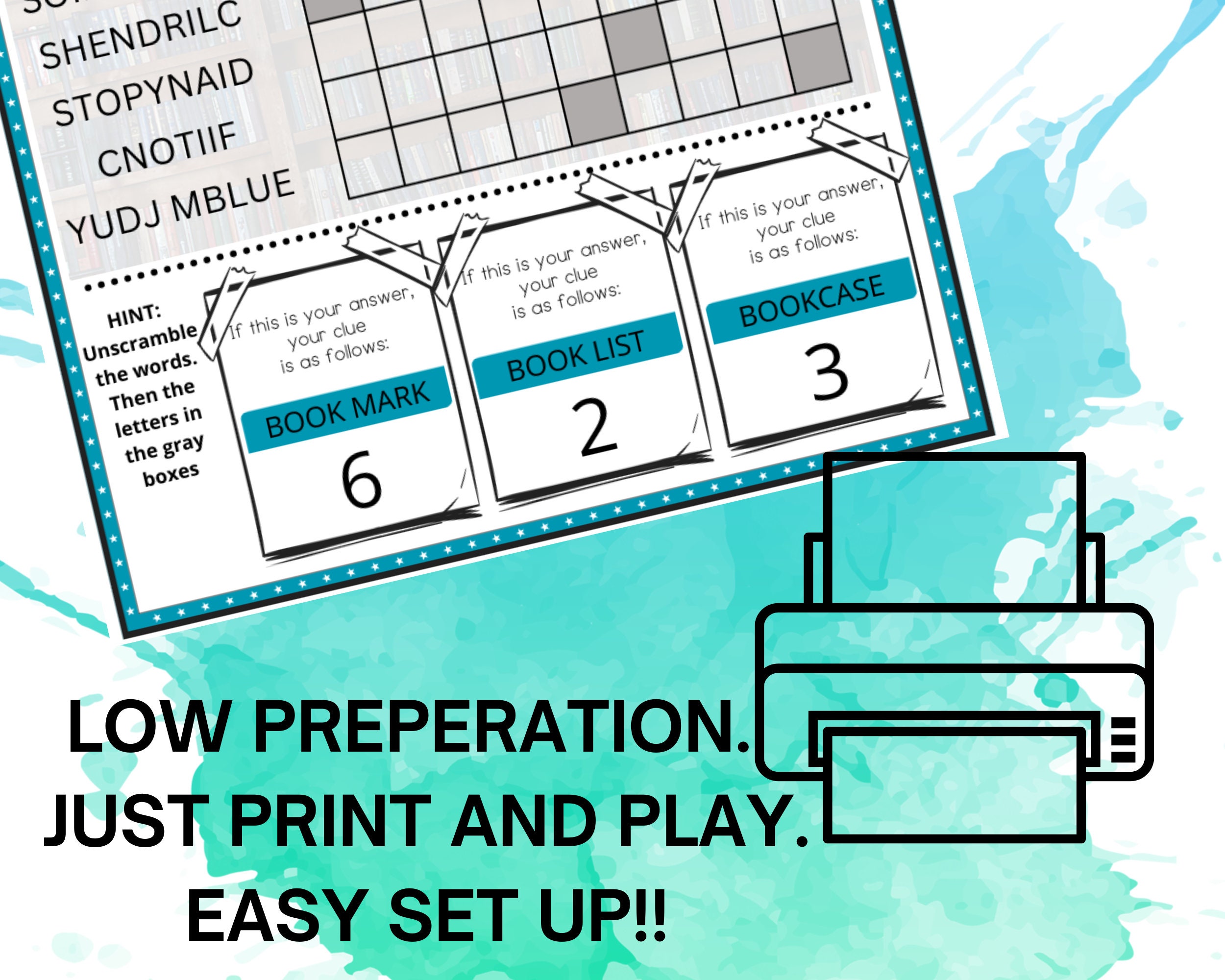 Escape Room for Kids, Printable Escape Room Kit, Library Escape Room ...