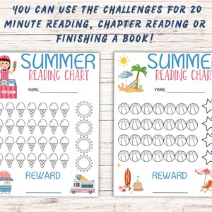 Summer Reading Log for Kids, Summer Reading Chart, Summer Reading Log ...