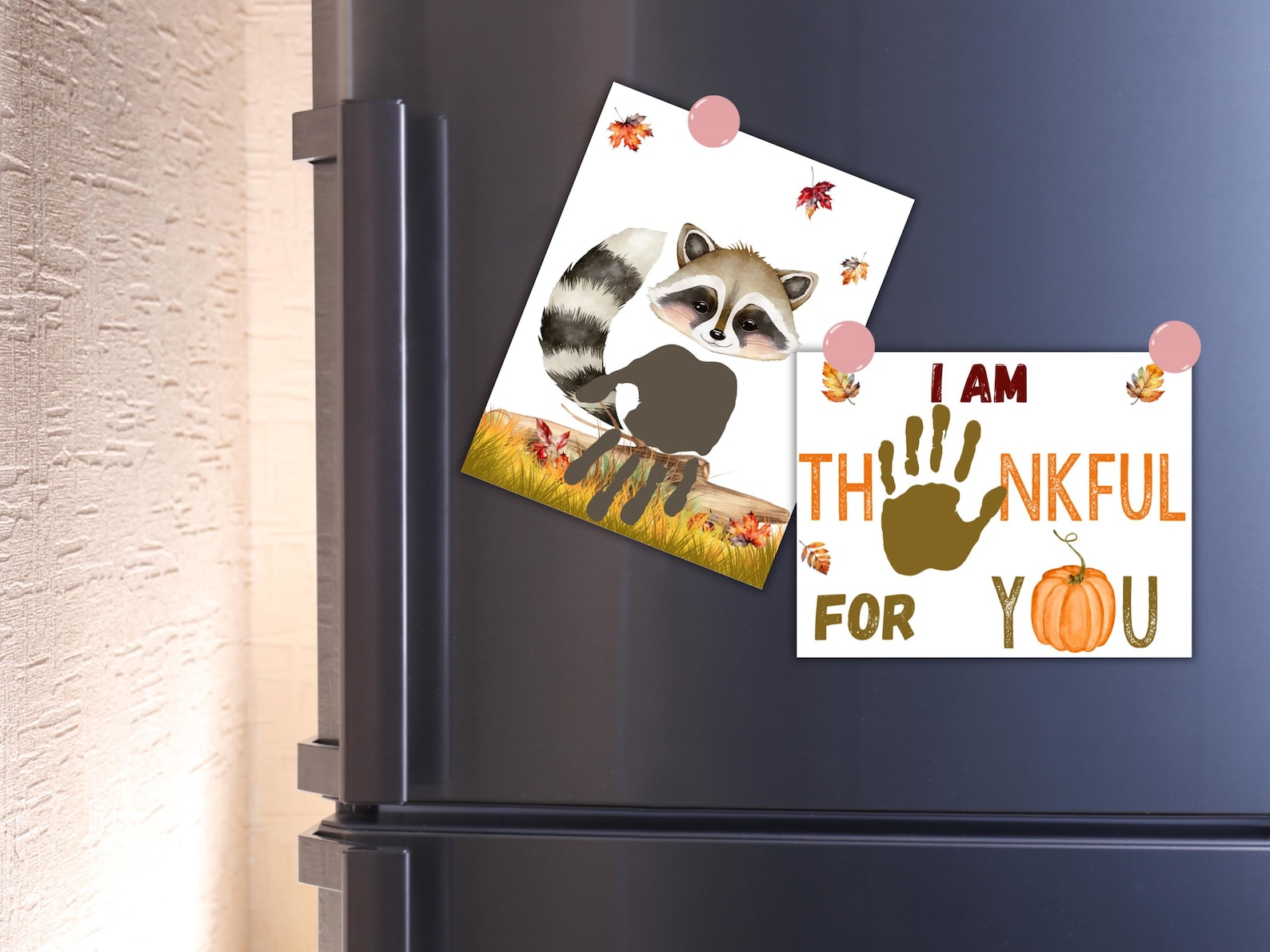 Fall Handprint Art, Woodland Animal Handprint Craft Preschool Activity ...