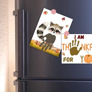 Fall Handprint Art, Woodland Animal Handprint Craft Preschool Activity ...