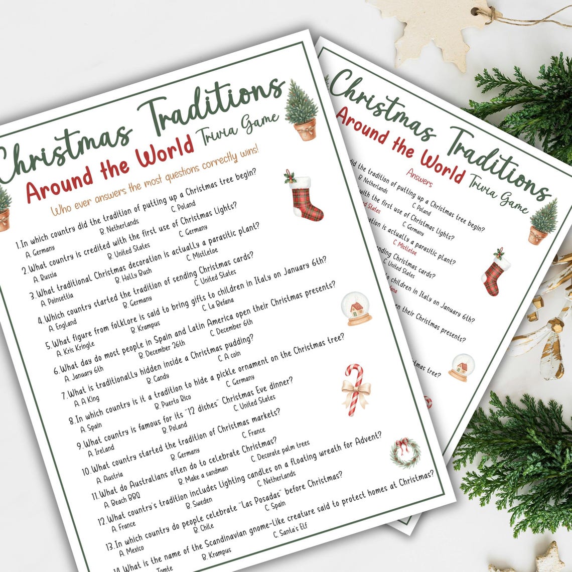 Christmas Traditions Around the World Christmas Trivia Christmas ...
