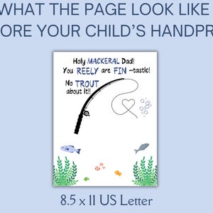 Father's Day Fish Handprint Art Fathers Day Fishing Handprint Craft ...