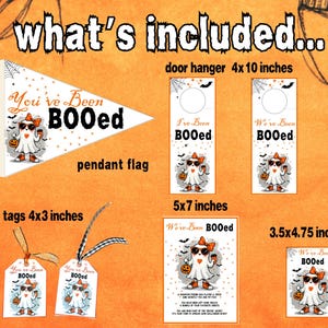 You've Been Booed Kit, Halloween Boo Basket, Boo Basket Tag, Boo Box ...