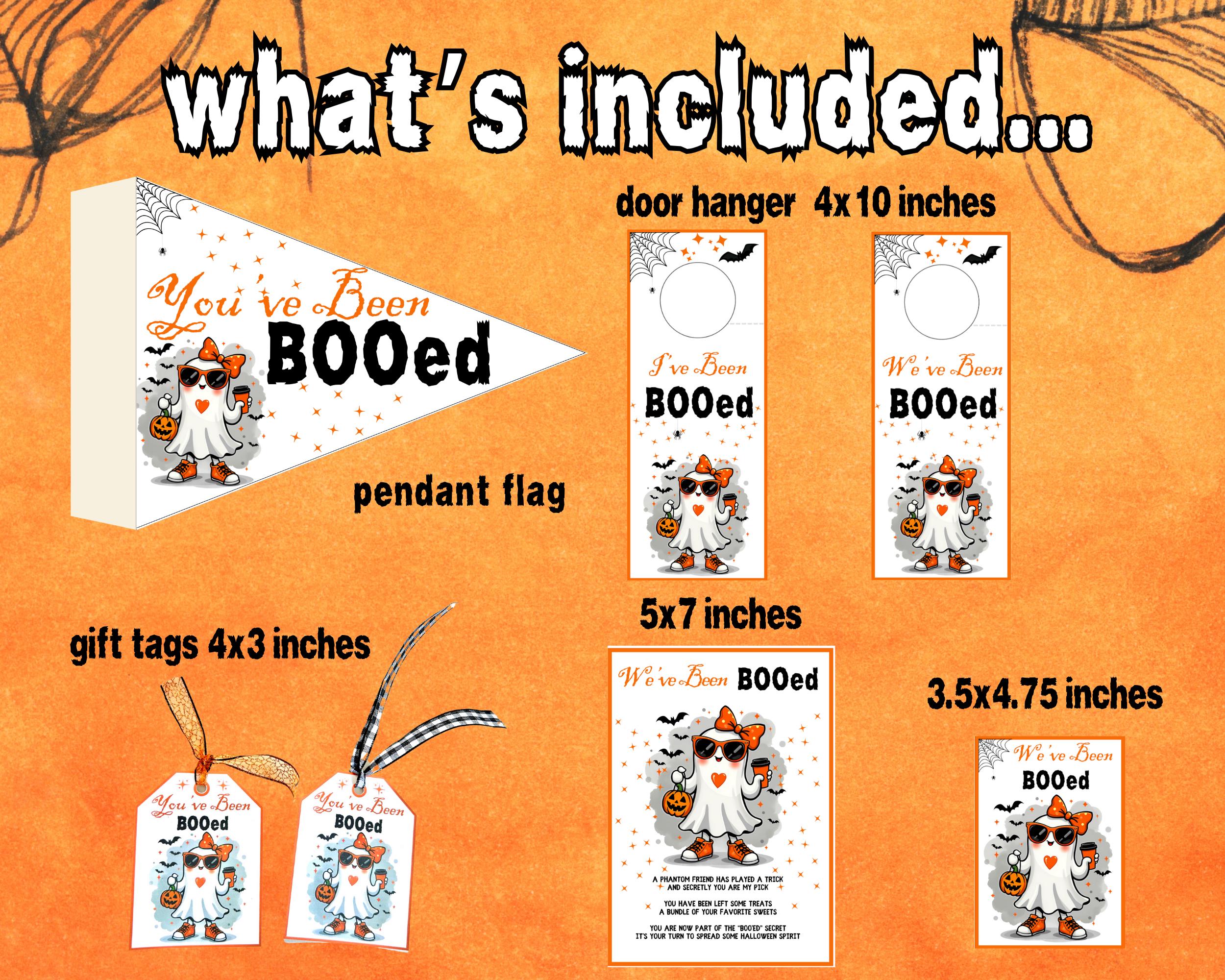 You've Been Booed Kit, Halloween Boo Basket, Boo Basket Tag, Boo Box ...