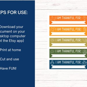 Thanksgiving Gratitude Paper Chain, Family Thanksgiving Activity ...