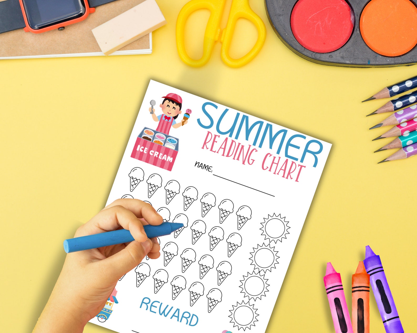 Summer Reading Log for Kids, Summer Reading Chart, Summer Reading Log ...