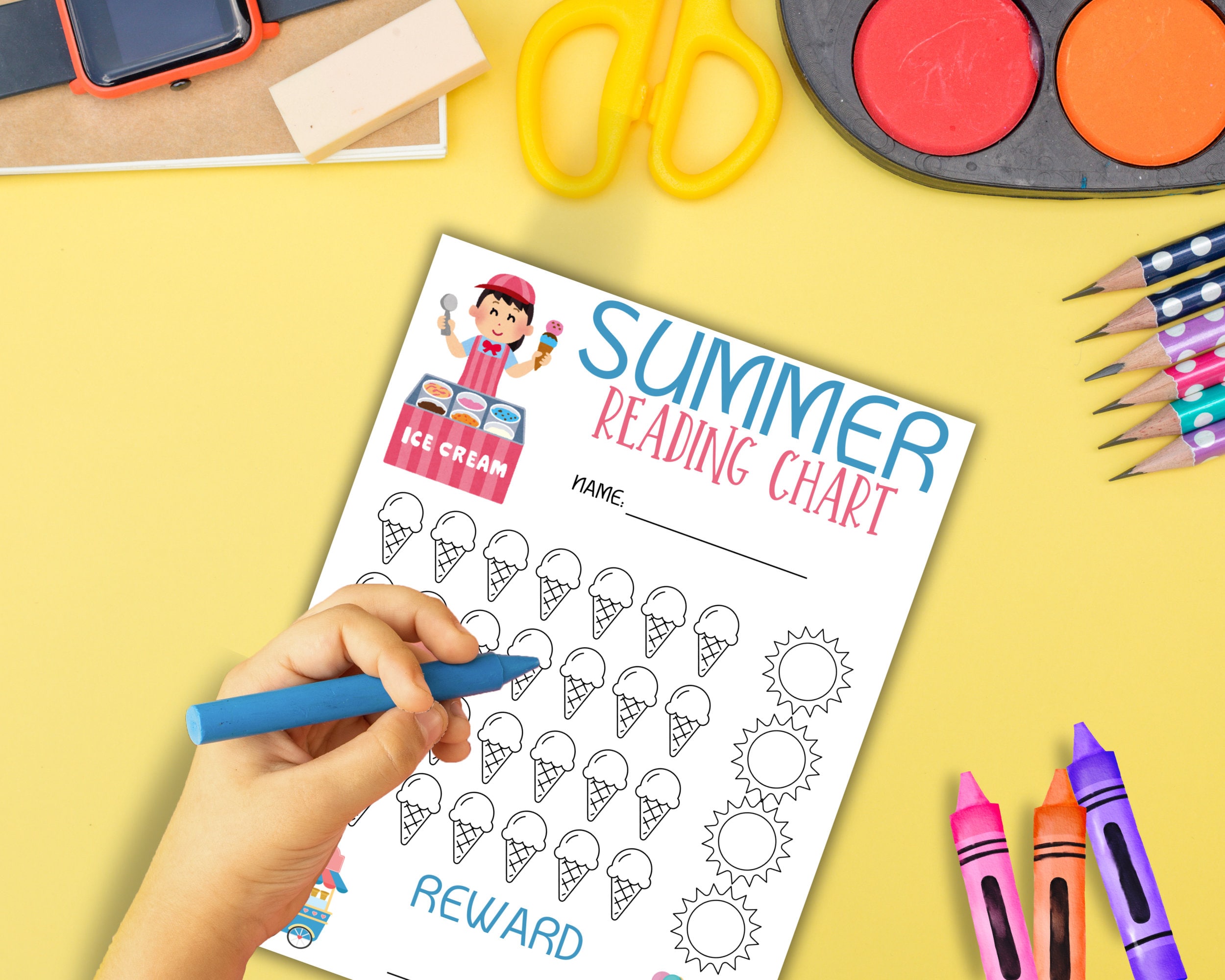 Summer Reading Log for Kids, Summer Reading Chart, Summer Reading Log ...