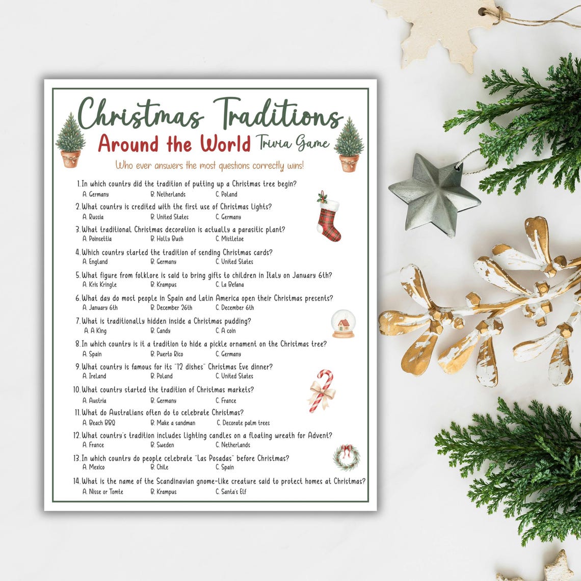 Christmas Traditions Around the World Christmas Trivia Christmas ...