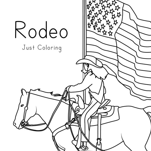 Rodeo Coloring Books - Etsy