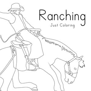 Ranching Just Coloring - Etsy