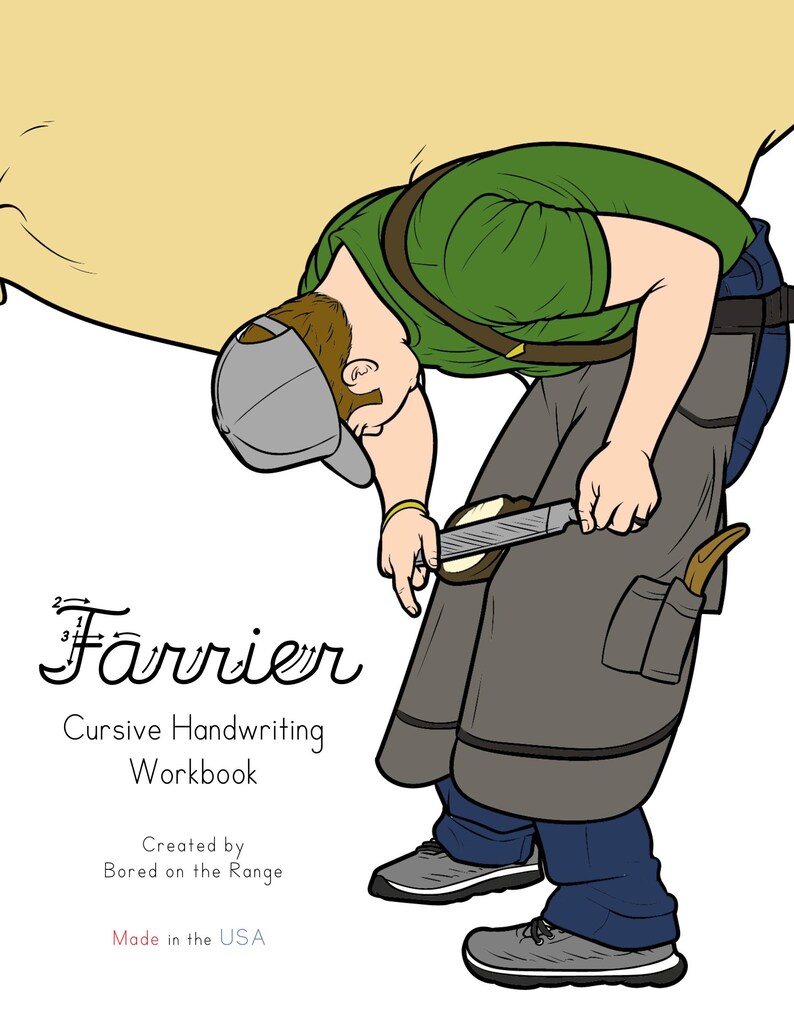 Farrier Cursive Handwriting Workbook - Etsy