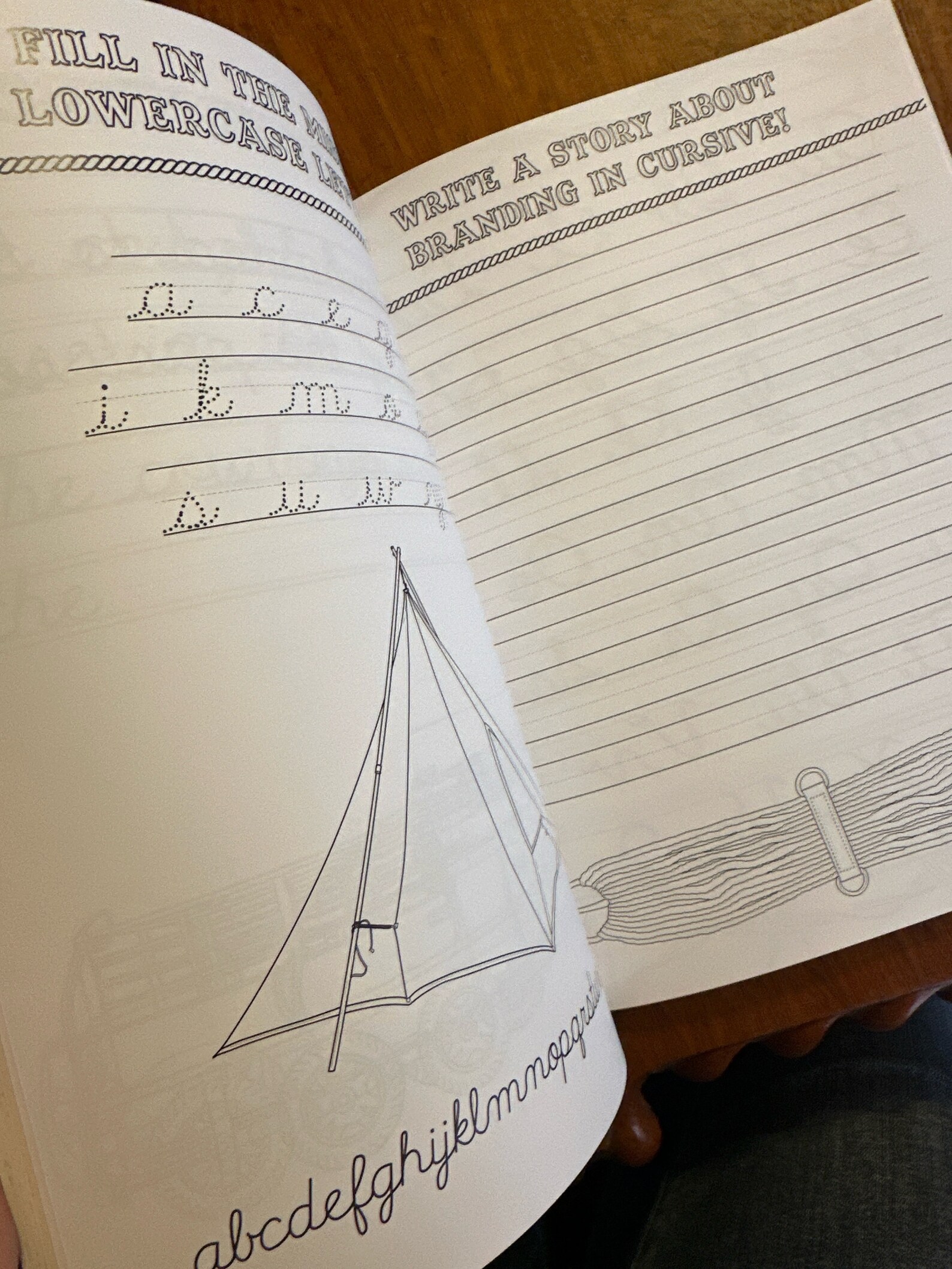 Branding Cursive Handwriting Workbook - Etsy