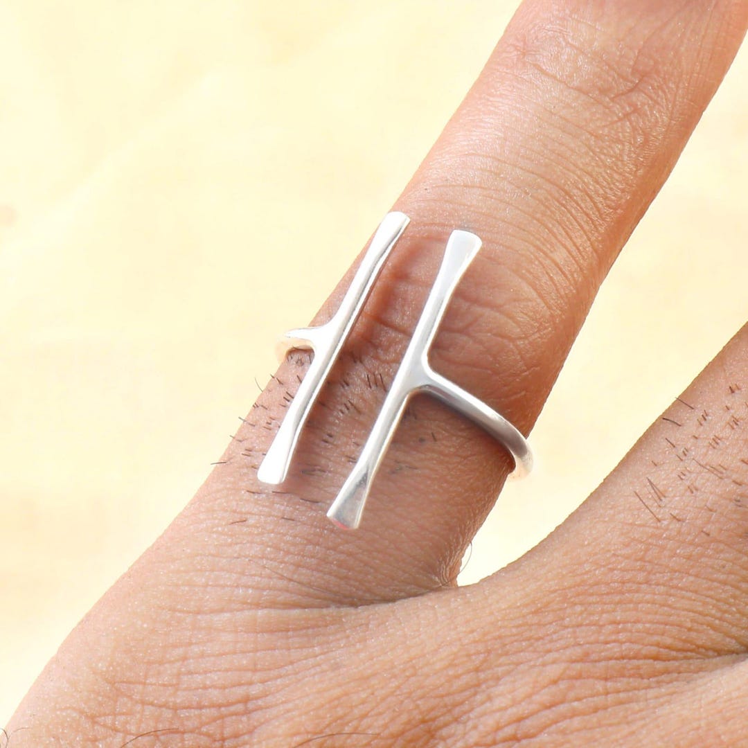 Double Bar Ring, Long Parallel Bar Ring, Parallel Ring, Long Bar Ring ...