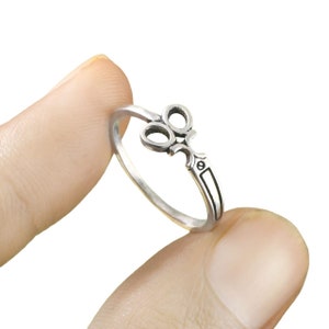 Sterling Silver Scissors Ring, Hair Salon Ring, Barber Ring, Silver ...