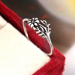 925 Silver October Birth Flower Ring,cosmos Ring,cosmos Flower Jewelry ...