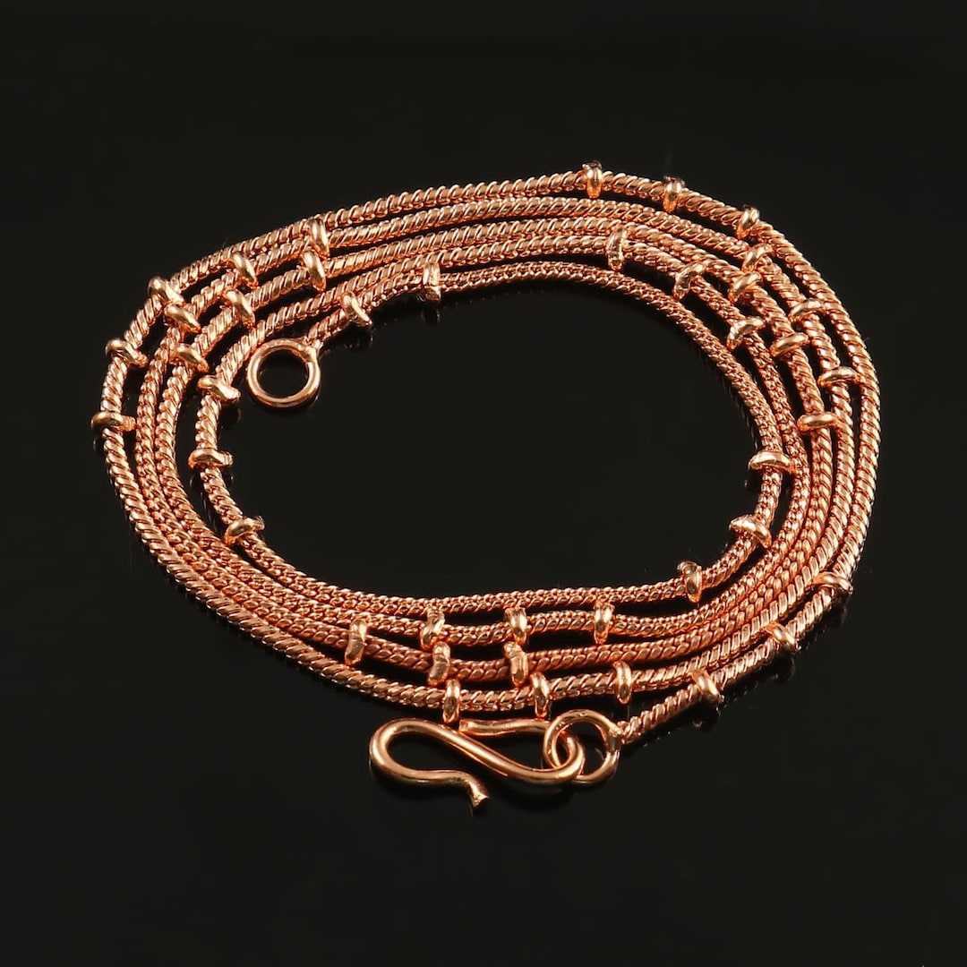 Copper Chain Necklace Pure Copper Chain Handmade Jewelry Chain Bold ...