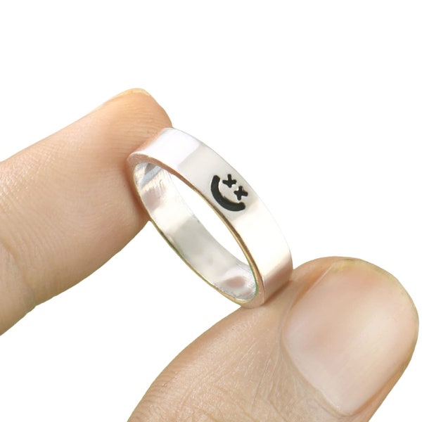 Smiley Face Ring - Etsy