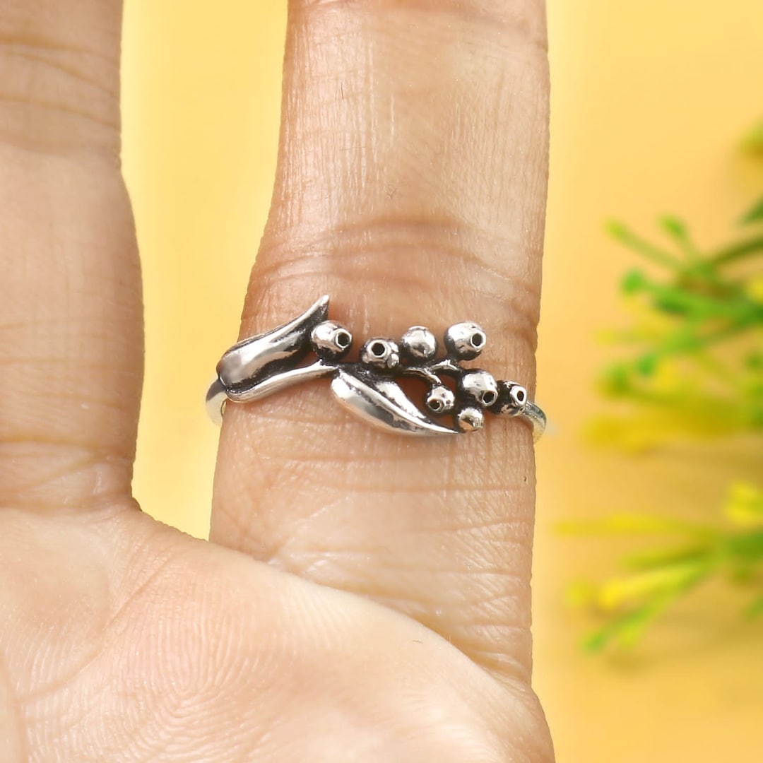925 Silver Blueberry Ring - Etsy