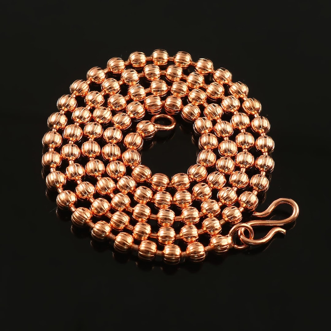 Copper Chain Necklace Pure Copper Chain Handmade Jewelry Chain Bold ...