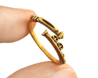 Flute Ring, Adjustable Ring, Flute Jewelry, Music Ring, Music Lovers ...