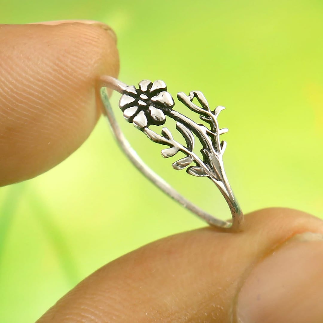925 Silver October Birth Flower Ring,cosmos Ring,cosmos Flower Jewelry ...