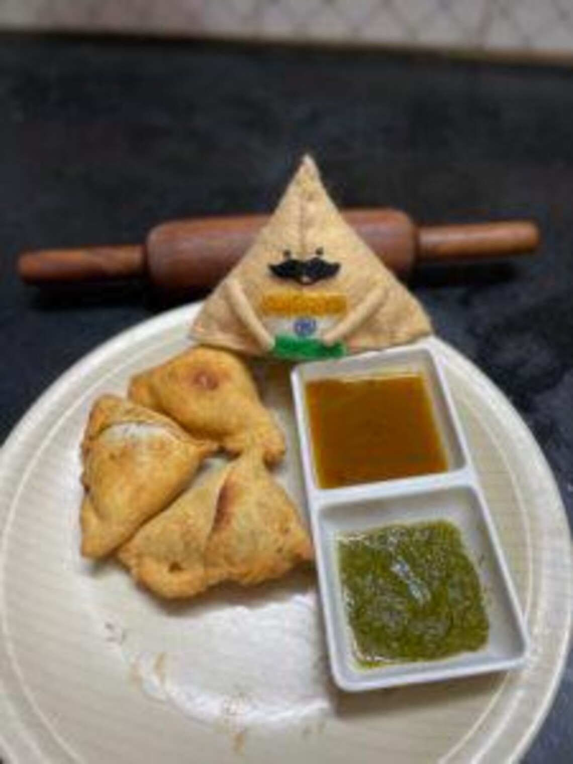 India Flag Samosa Ornament - Etsy