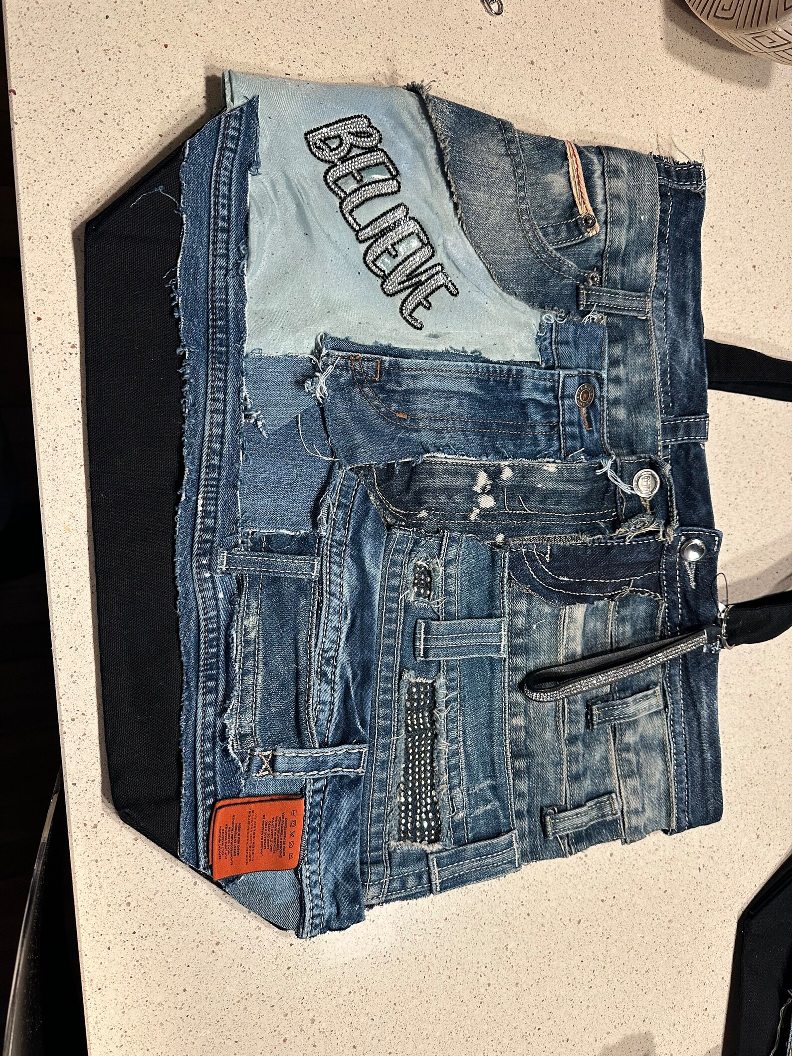 Custom Denim Totes - Etsy