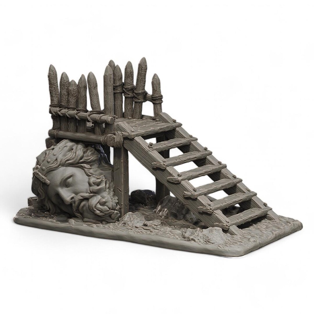 Stair Wall Sculpture, 32mm Scale and 28mm Scale Statue, Fantasy Figure ...