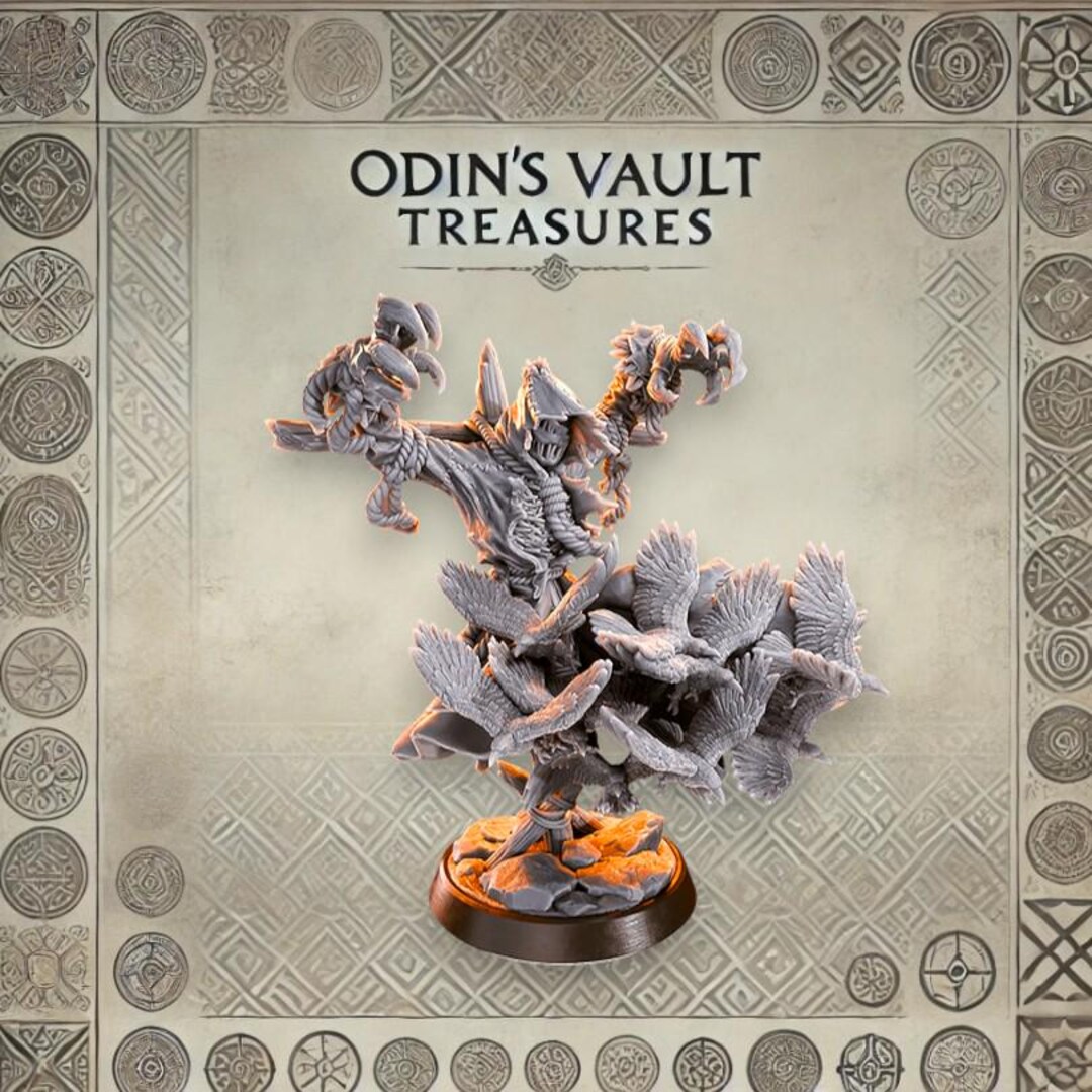 Dnd Scarecrow With Raven 3D Printed Miniature Tabletop Figures Dnd ...