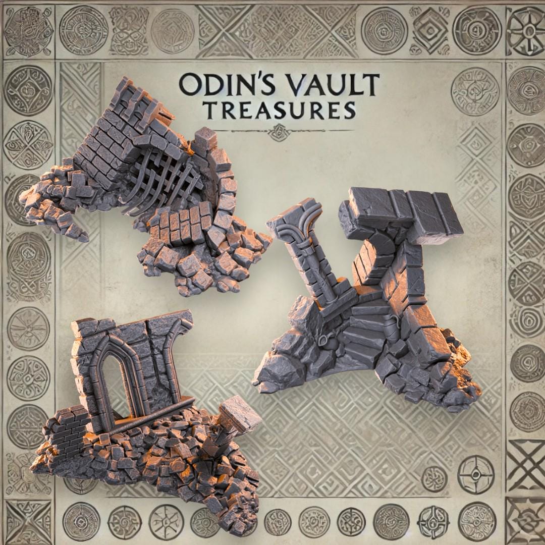 Dnd Ruins Fantasy Miniature Custom Sizes Warhammer Miniature Tabletop ...